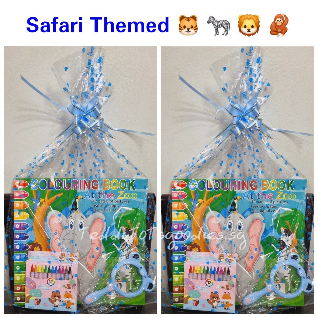 Safari Themed Kids Goodie Bags | School celebration | Unisex birthday ...