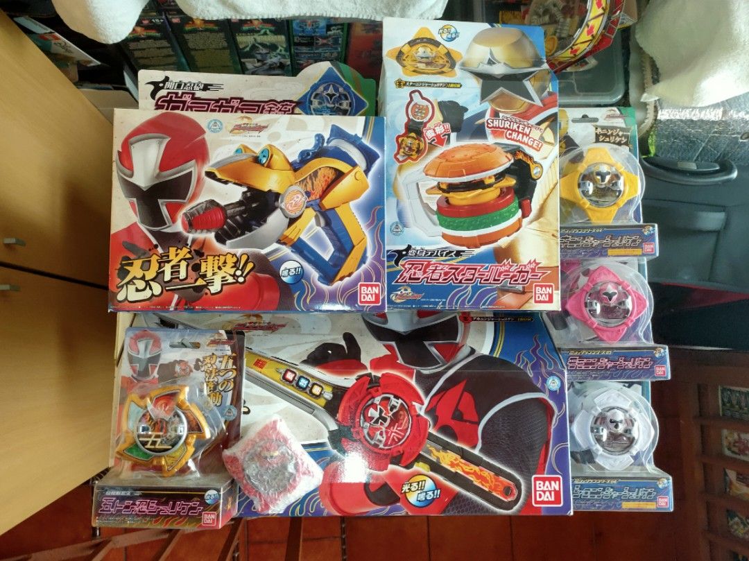 Power Rangers Sentai Ninninger DX Sword + Gun + Changer + Shuriken Set ...