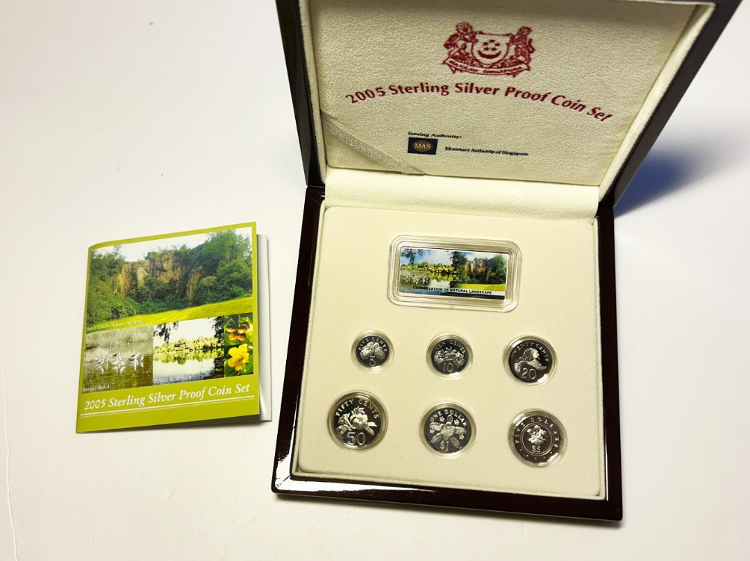 Singapore 2005 Sterling Silver Proof Coin Set, Hobbies & Toys ...