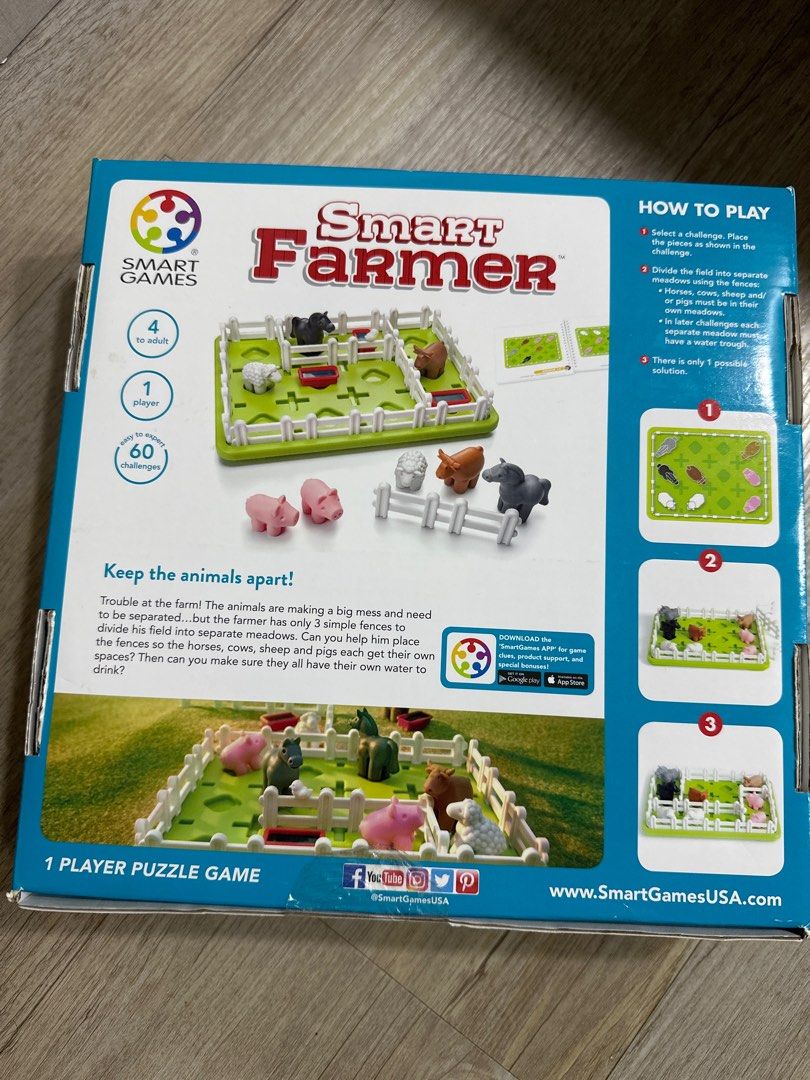 Smart Games - Smart Farmer, Hobbies & Toys, Toys & Games on Carousell