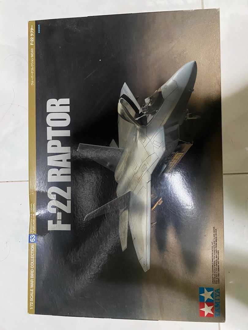 Tamiya F22 Raptor (Partially Built) 1/72, Hobbies & Toys, Toys & Games ...