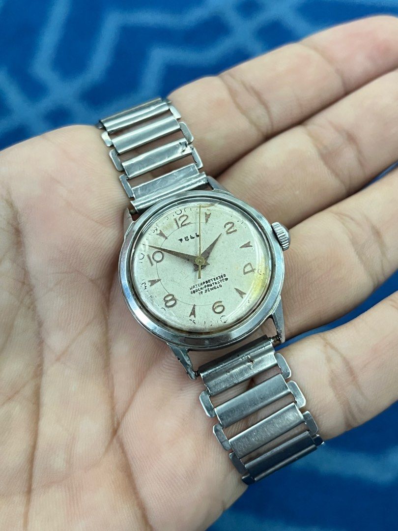 1950' Tell Vintage Watch Mechanical, Men's Fashion, Watches ...