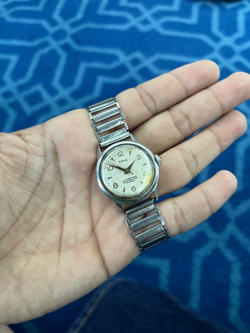 1950' Tell Vintage Watch Mechanical, Men's Fashion, Watches ...