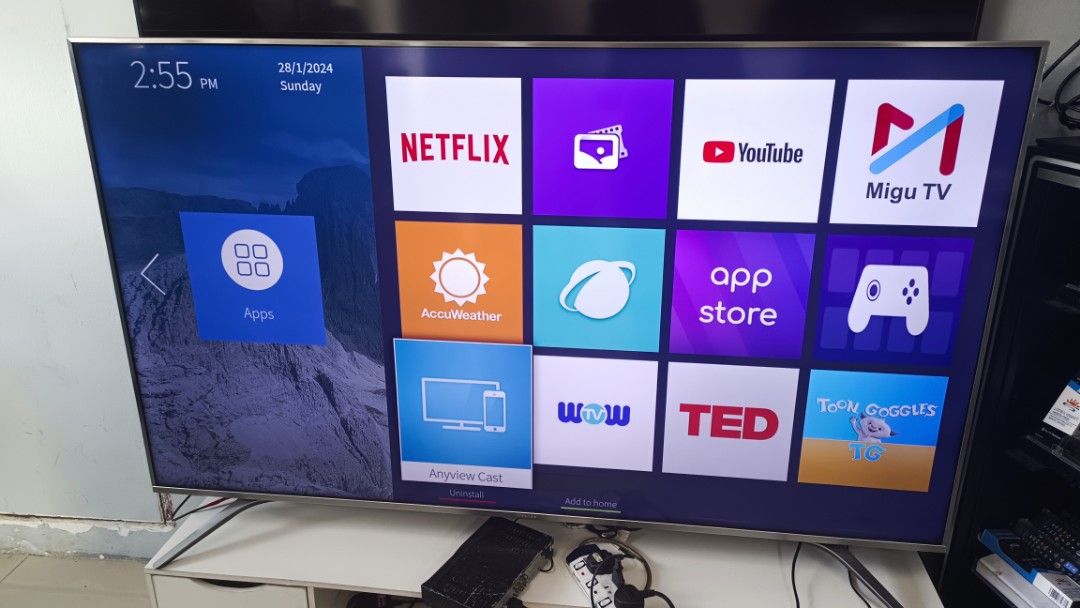 TV 55 Hisense Smart TV used, TV & Home Appliances, TV & Entertainment ...