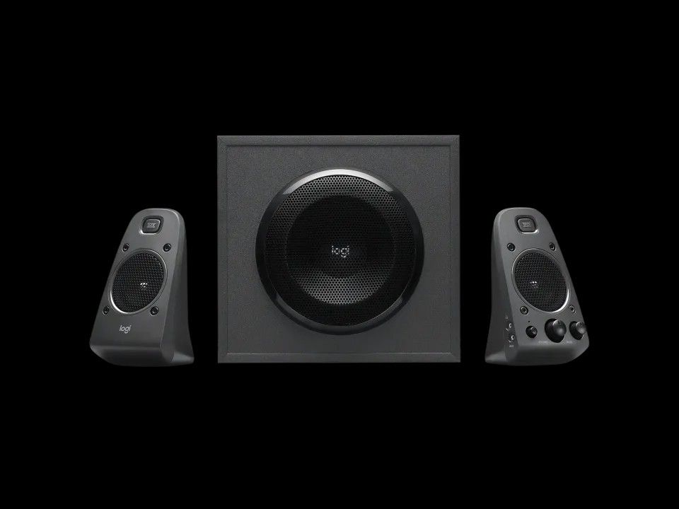 Logitech Z625 Speaker System with Subwoofer and Optical Input Powerful THX Sound, Audio ...