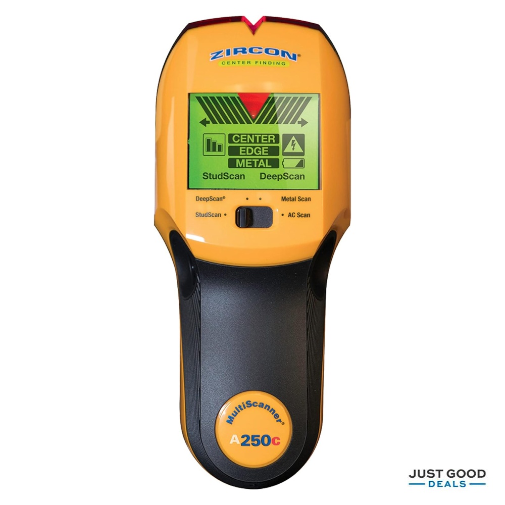 Zircon MultiScanner A250c All-In-One Stud Finder/Metal Detector/Live AC ...