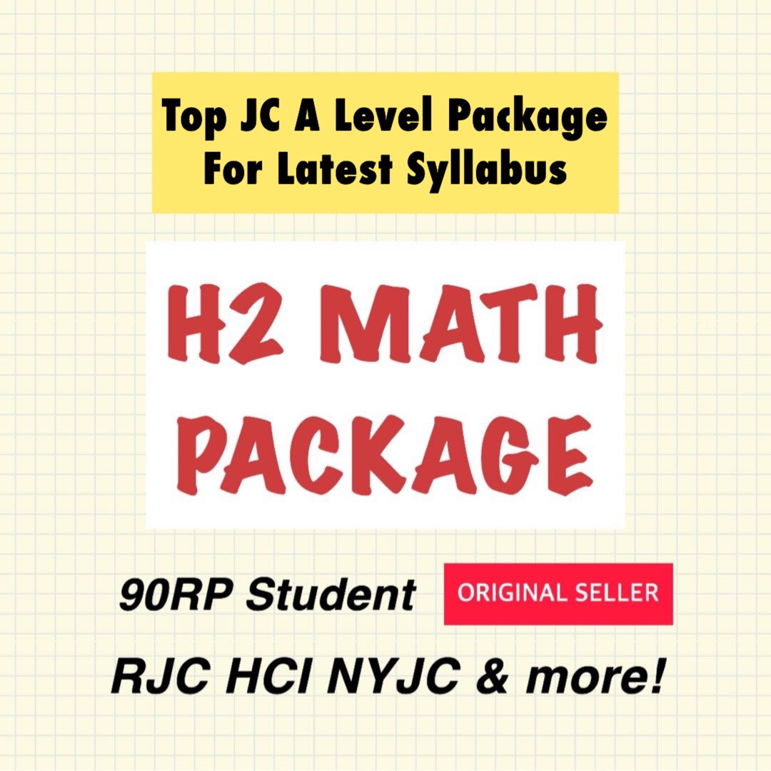 🥇[2025] H2 Math Mathematics JC A Level 9758 Package H1 H3 RJC Raffles ...