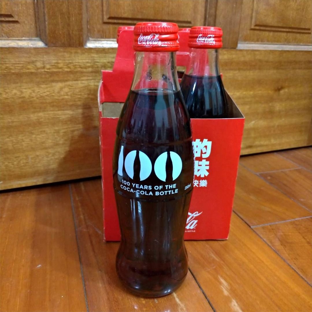 可口可樂 曲線瓶100周年快樂 coca cola 最經典的暢快滋味 收藏, 興趣及遊戲, 收藏品及紀念品, 古董與其他收藏品在旋轉拍賣
