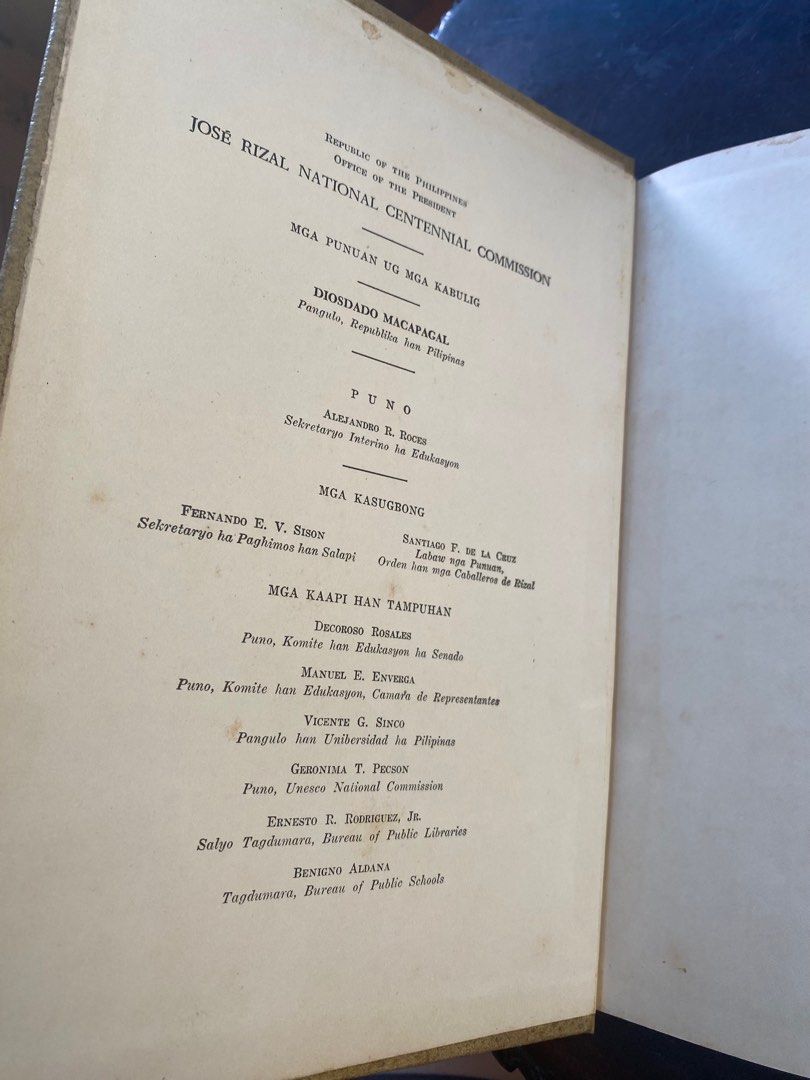 AN EL FILIBUSTERISMO ni Jose Rizal - (Samar-Leyte) 1961 -Vintage ...