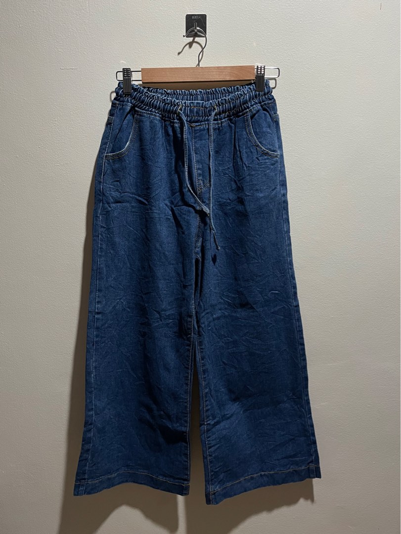 Denim Square Pants - 24-30/36, Women's Fashion, Bottoms, Jeans on Carousell