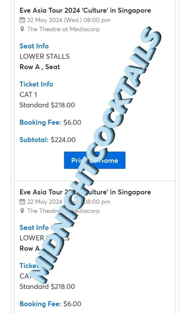 (CLOSED) EVE Asia Tour 2024 Concert Tickets, Tickets & Vouchers, Event ...
