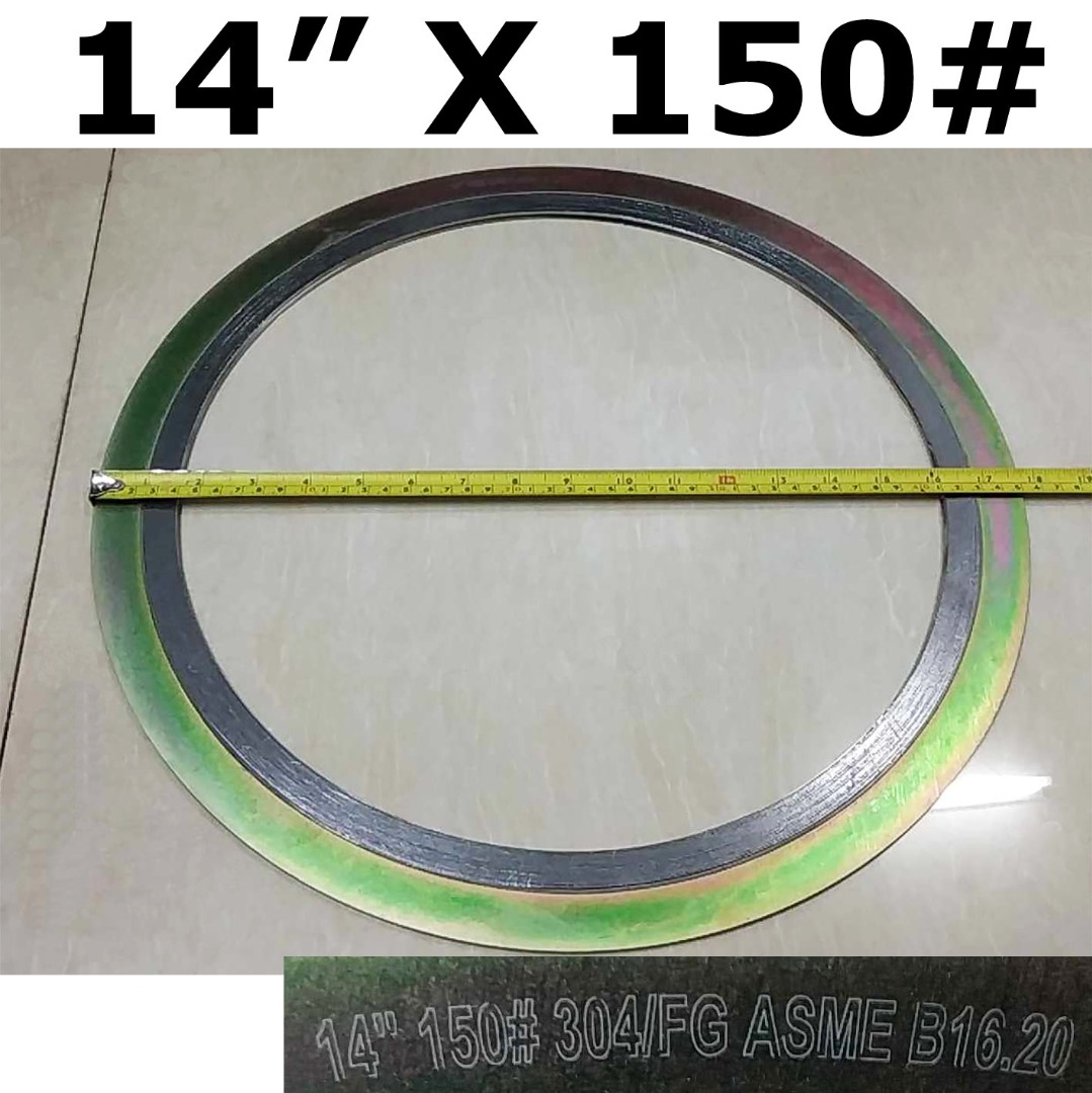 FLEXITALLIC GASKET 14" X 150# SPIRAL WOUND GASKET 304/FG ASME B16.20 -------------------- 14" X ...