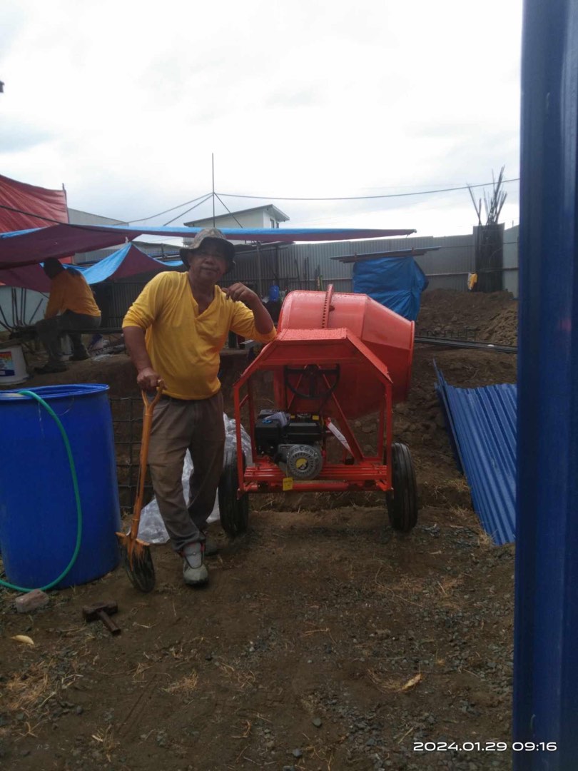 HEAVY DUTY ONE BAGGER CEMENT MIXER w/ YAMATO GAS ENGINE 7.5HP ...