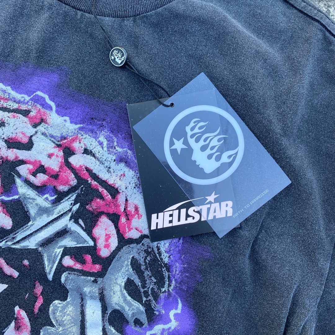 "HELLSTAR STUDIOS HELMET T-SHIRT BLACK", Men's Fashion, Tops & Sets, Tshirts & Polo Shirts on ...