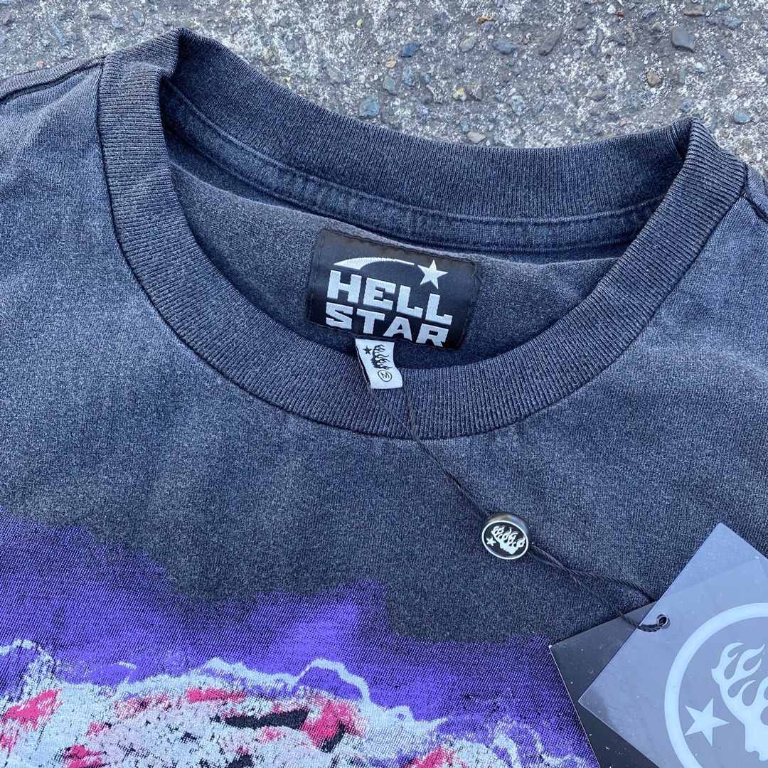 "HELLSTAR STUDIOS HELMET T-SHIRT BLACK", Men's Fashion, Tops & Sets ...