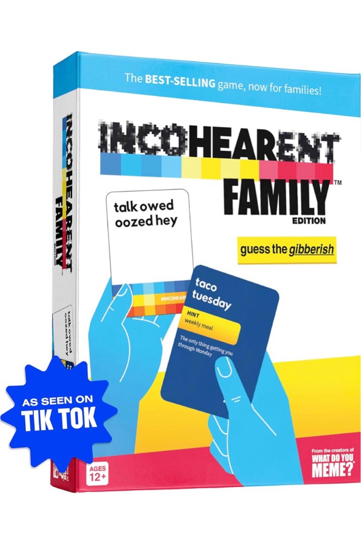 Incohearent Family Edition Guess The Gibberish Family Game Board Game ...