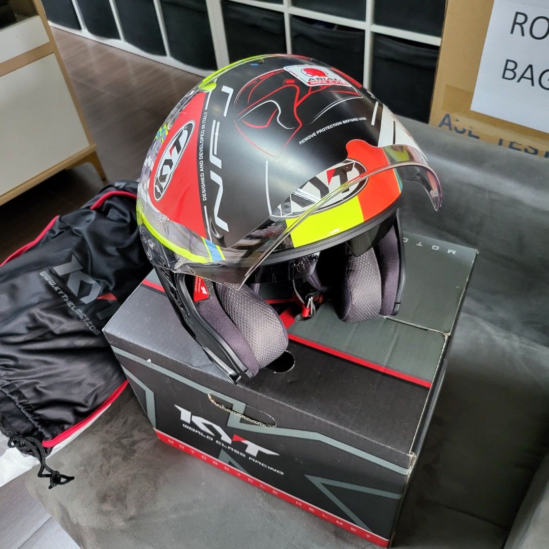 KYT NFJ Helmet, Motorcycles, Motorcycle Apparel on Carousell