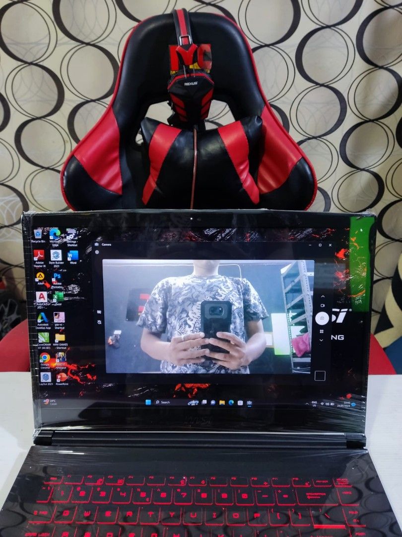 Laptop Design Gaming MSI GF63 Core i7 Ram 16gb Ssd 512gb Windows 11 ...