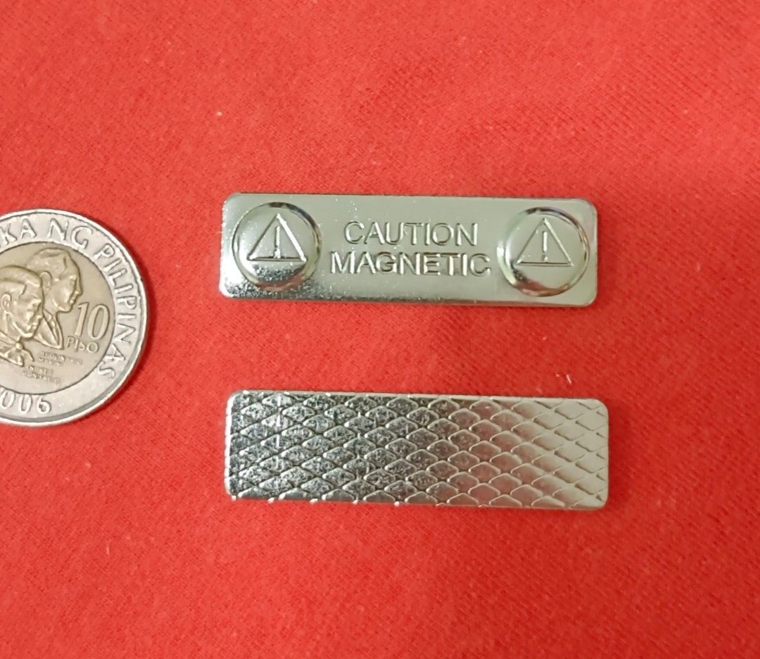 MAGNET for nameplate name tag, Magnetic Bar Pin, Hobbies & Toys ...