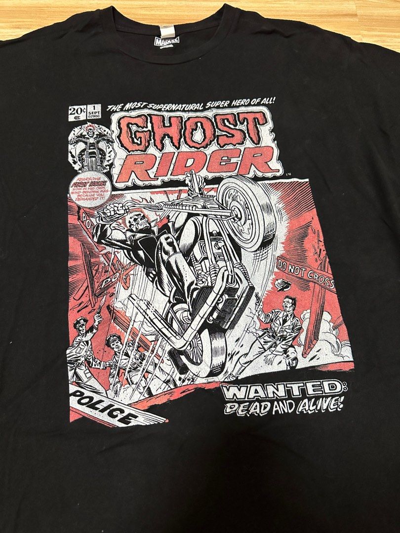 Marvel Ghost Rider Comic Book Cover Wanted Dead Or Alive, Men's Fashion ...