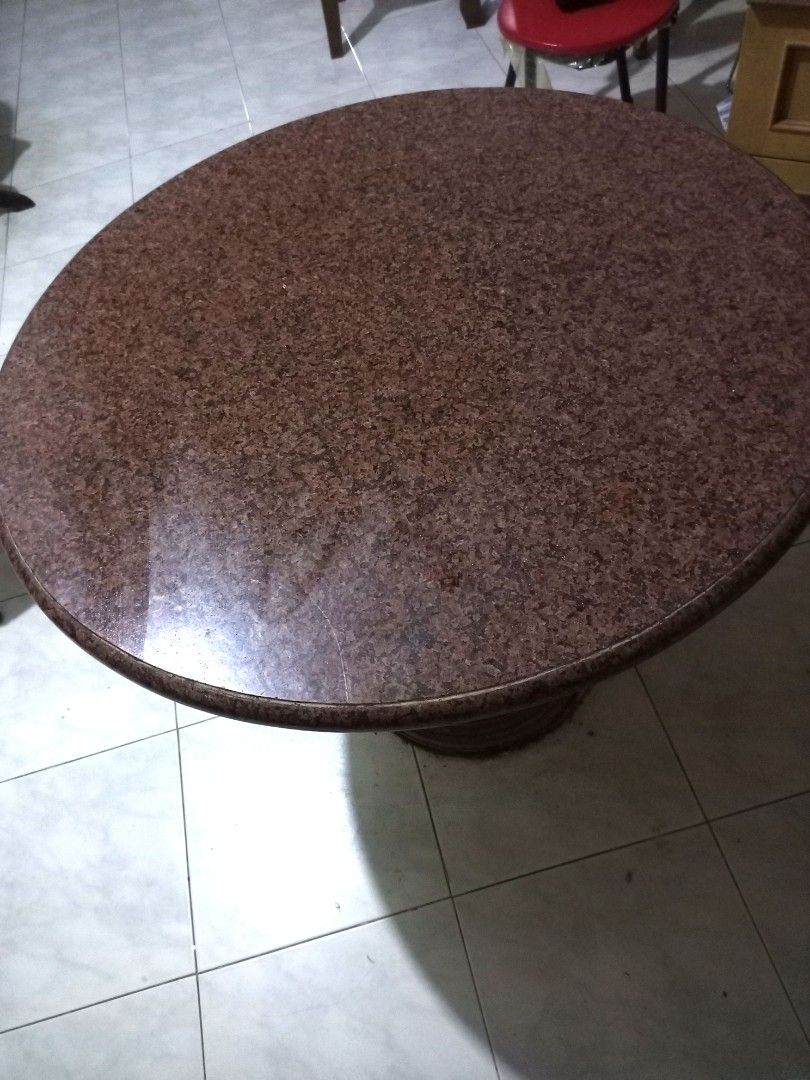 Meja Granit tebal coklat bagus awet dari tahun 90, Perabotan Rumah di ...