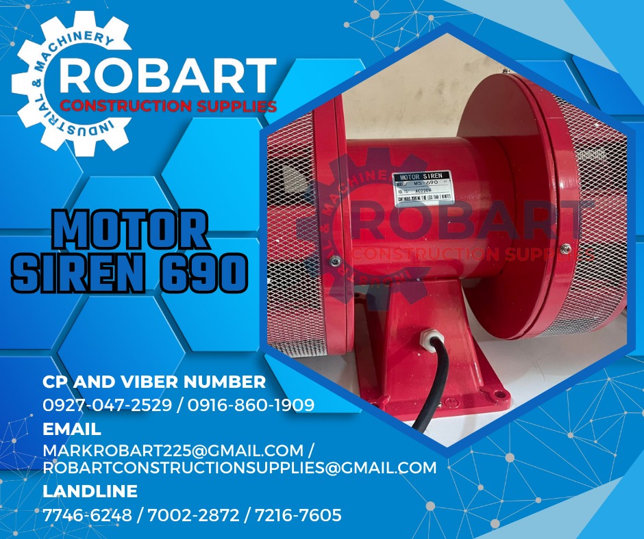Motor Siren, Commercial & Industrial, Construction & Building Materials ...