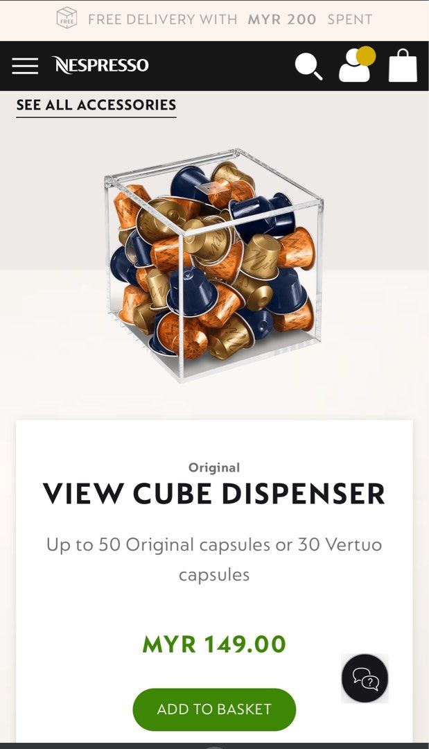 Nespresso - View Cube Dispenser, Furniture & Home Living, Kitchenware ...