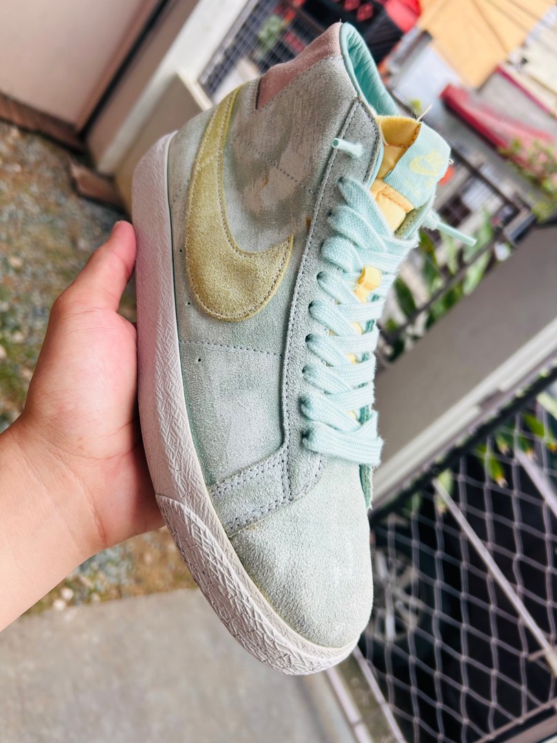 Nike SB Blazer Mid Premium Shoes - Light Dew, Men's Fashion, Footwear ...
