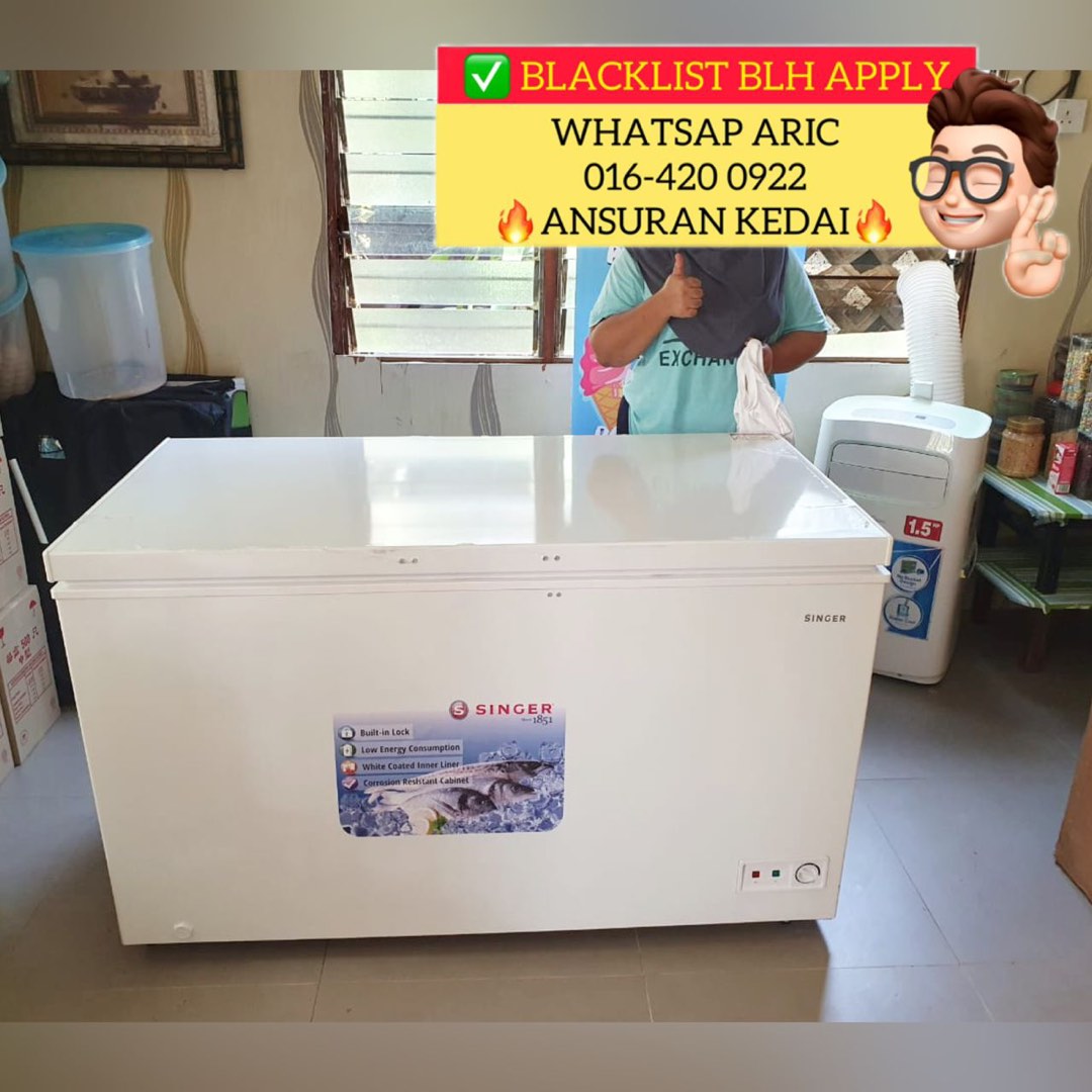 Peti Beku Freezer Ansuran Kedai, TV & Home Appliances, Kitchen ...