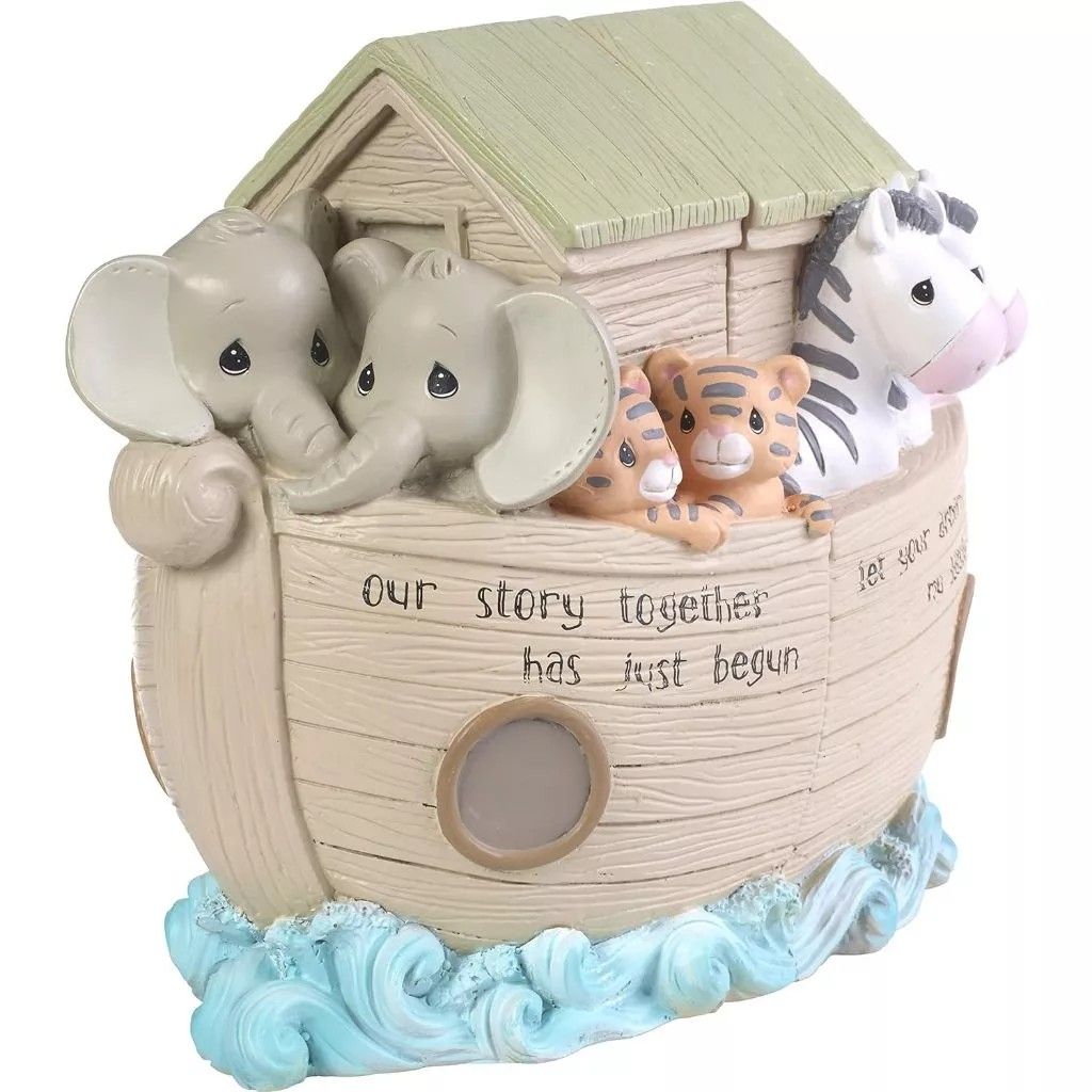 Precious Moments Noah's Ark Bookends Baby Shower Baptism Gift Idea ...