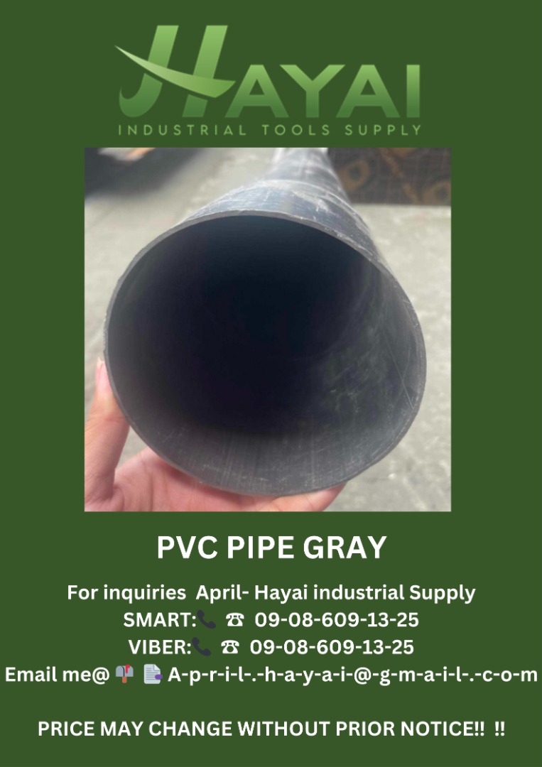 PVC pipe gray, Commercial & Industrial, Construction Tools & Equipment ...