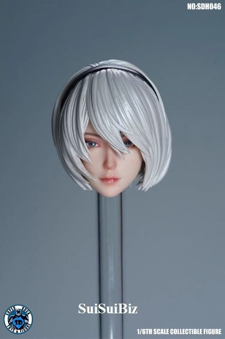 *ready stock*1/6 Scale Toys Super Duck SDH046 - Nier 2B Head Sculpt ...
