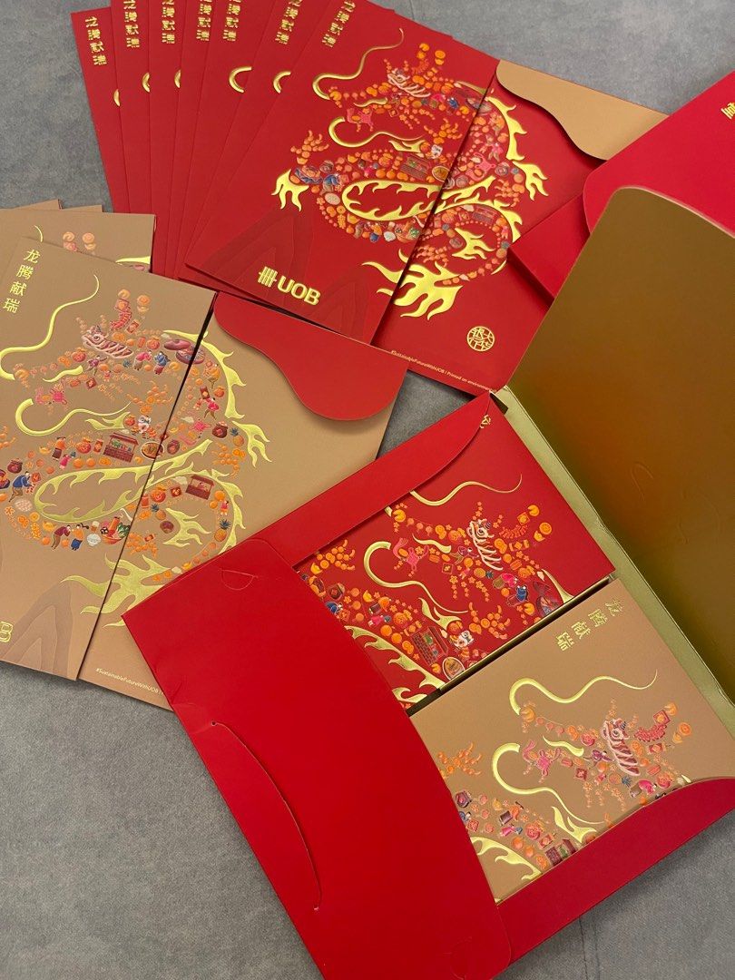 [restock] UOB Private Banking Red Packet 2024 / 16 pieces / Angpow ...