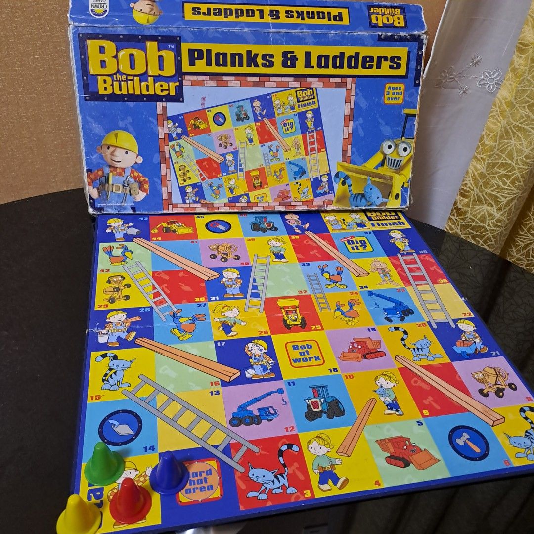 Vintage 2001 Bob the builder Planks &ladder board game, Hobbies & Toys ...