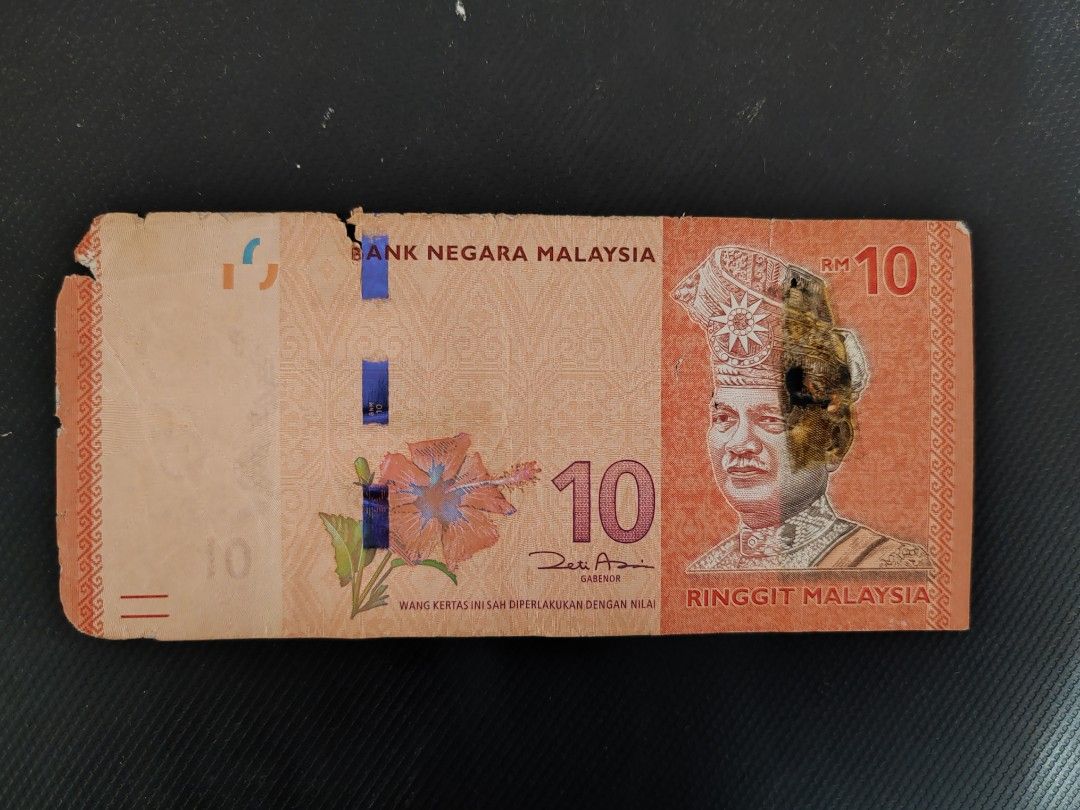12th Series Malaysia RM10 Sign Zeti Black Raffesia Banknote, Hobbies ...