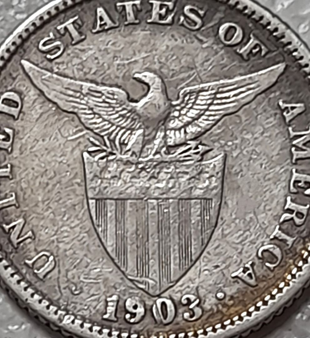 1903 Twenty Centavos - U.S. Philippine Era - Silver .900 Coin ...
