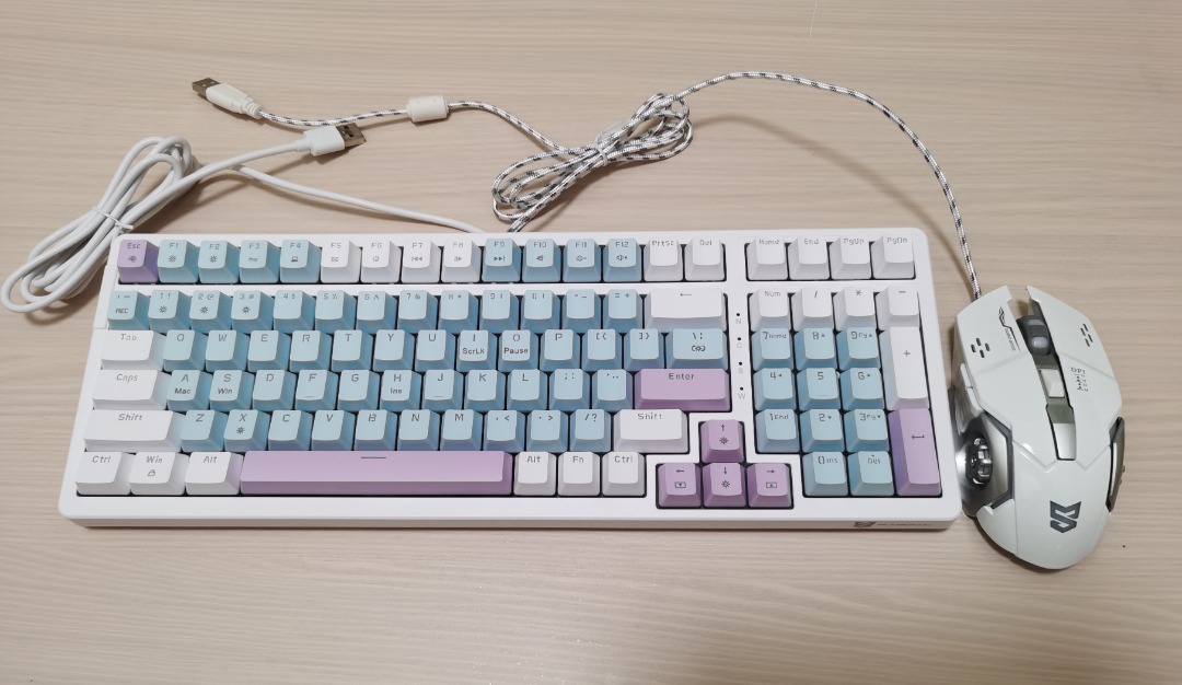 有線機械鍵盤 98鍵 青軸, 電腦＆科技, 電腦周邊及配件, 電腦鍵盤及相關產品 - Carousell