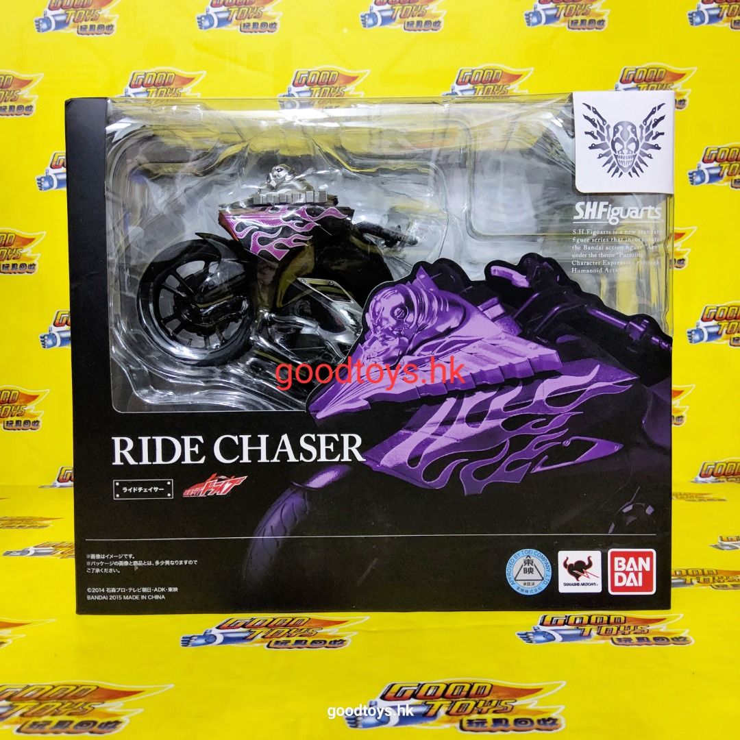 全新未開封 BANDAI SHF KAMEN RIDER DRIVE RIDE CHASER & MIDNIGHT SHADOW EFFECT 幪面超人 假面騎士 魔進 電單車連 特典, 興趣 ...