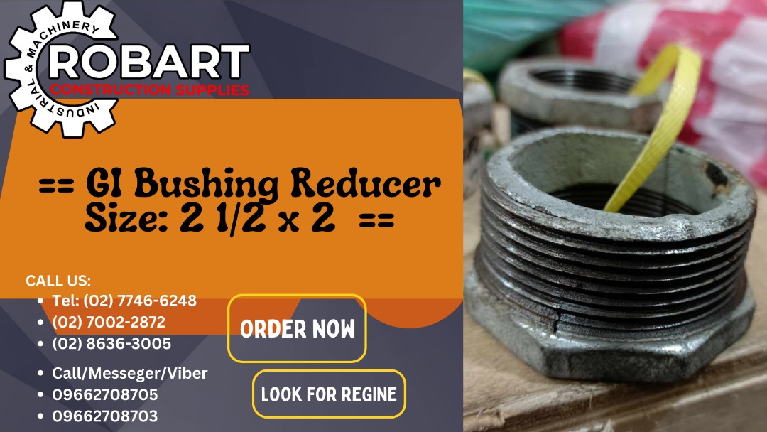 == GI Bushing Reducer Size: 2 1/2 x 2 ==, Commercial & Industrial ...