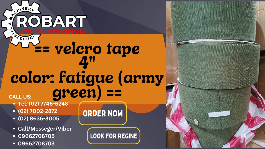 == velcro tape 4" color: fatigue (army green) ==, Commercial & Industrial, Construction Tools ...