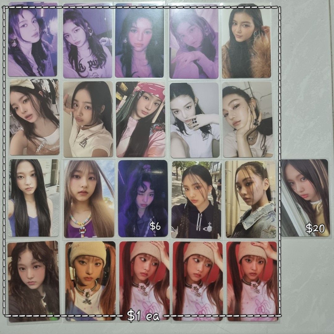 [ wts / wtt] Newjeans 1st ep 2nd ep omg message card weverse bcpc super shy broadcast photocard ...