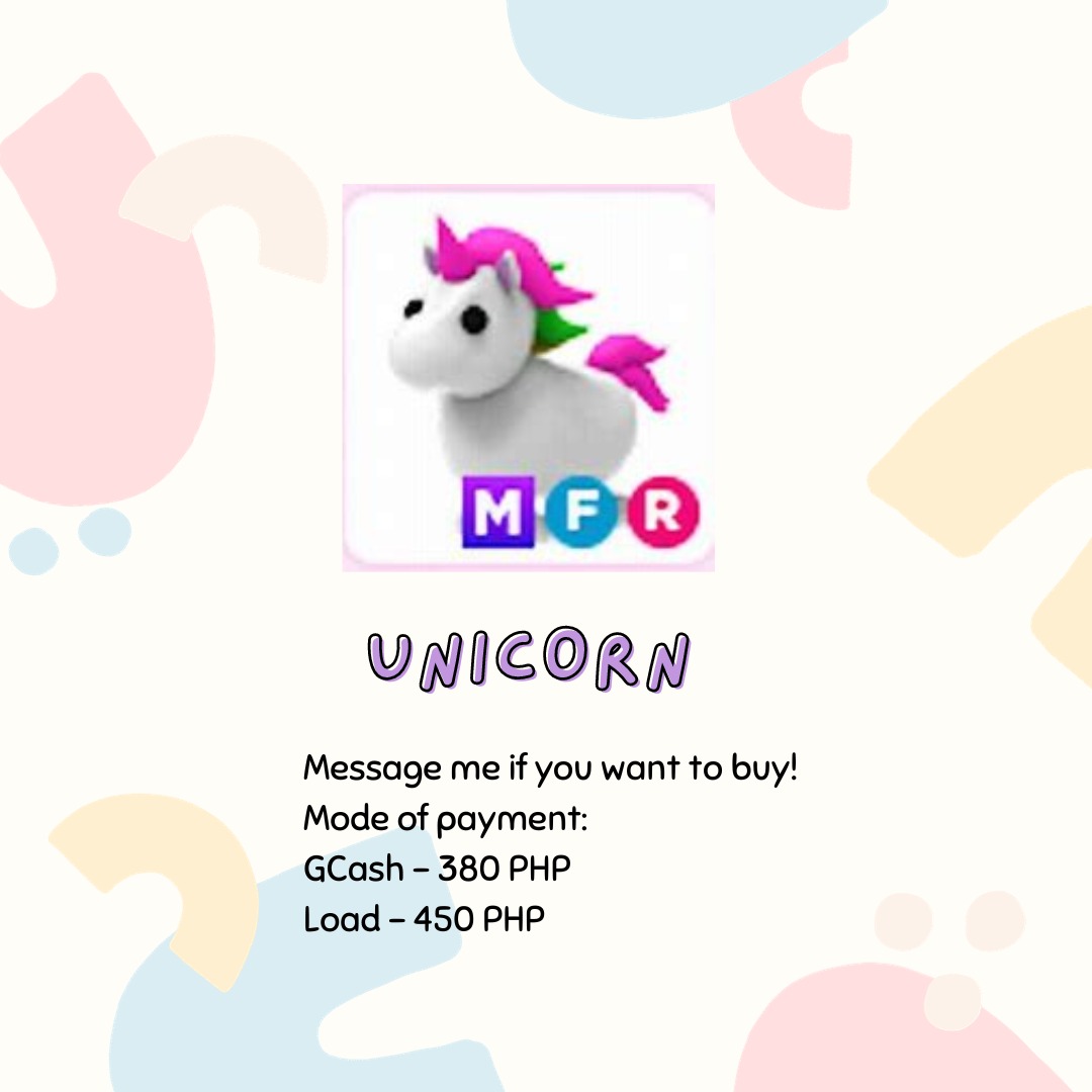 ADOPT ME MFR UNICORN (MEGA NEON FLY RIDE), Video Gaming, Video Games ...