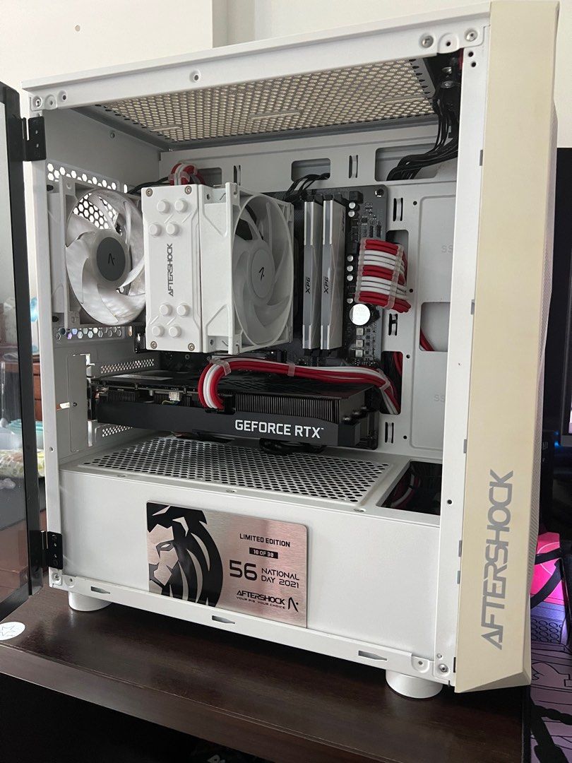 Aftershock white limited edition, Computers & Tech, Desktops on Carousell
