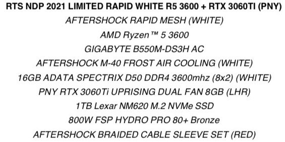 Aftershock white limited edition, Computers & Tech, Desktops on Carousell
