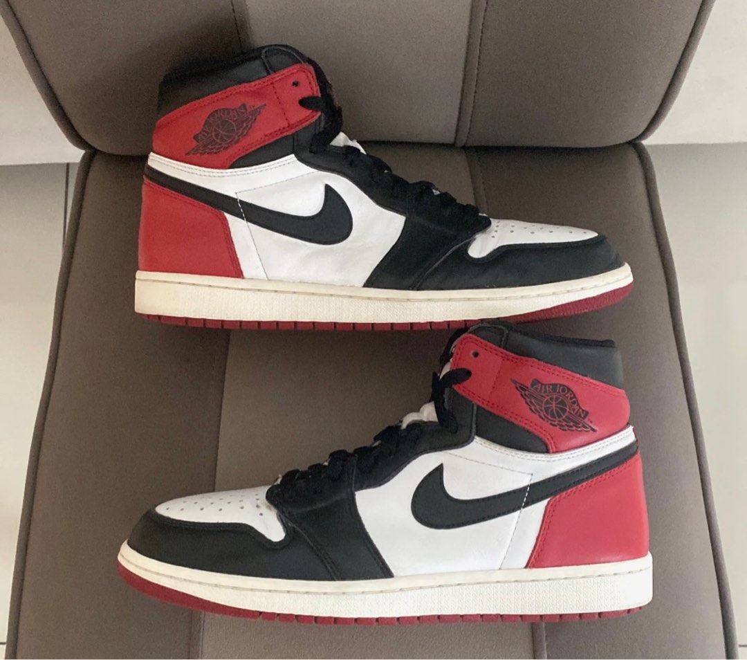 Air Jordan 1 Retro High OG 'Black Toe' 2016, Men's Fashion, Footwear ...