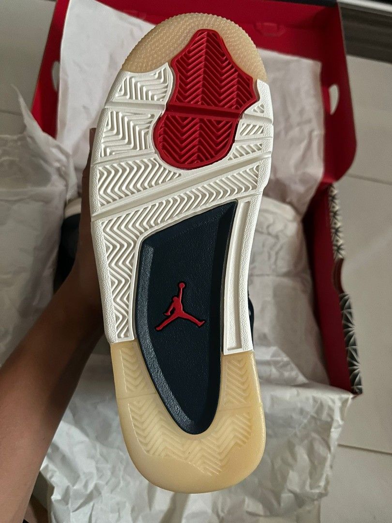 Air Jordan 4 Retro Se Sashiko Mens Fashion Footwear Sneakers On