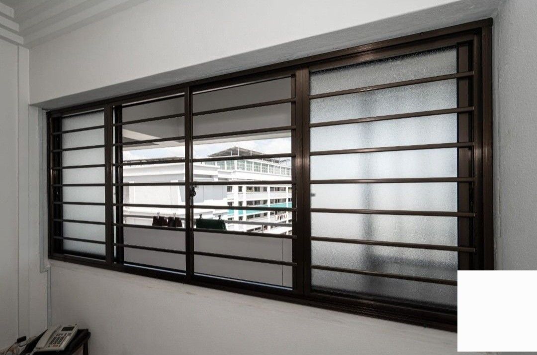 Aluminum window grill, Furniture & Home Living, Security & Locks, Safe ...