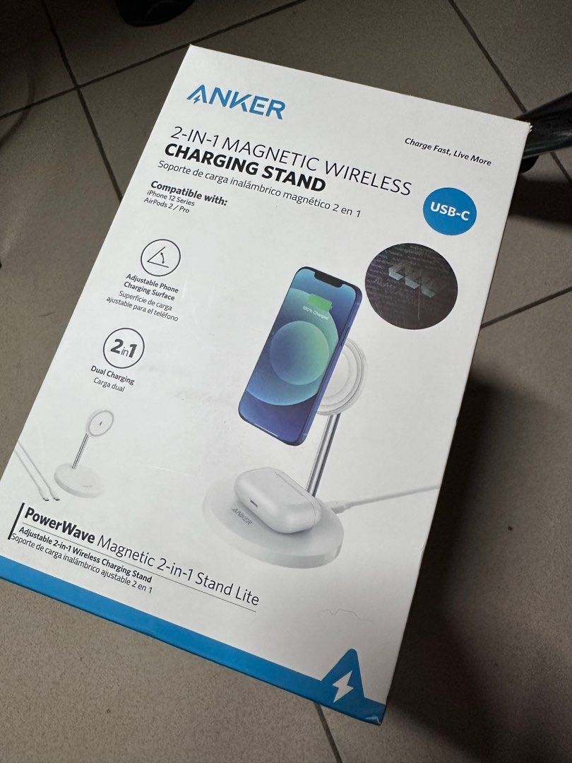 ANKER PowerWave 2-in-1 Magsafe Charger Stand, Mobile Phones & Gadgets ...