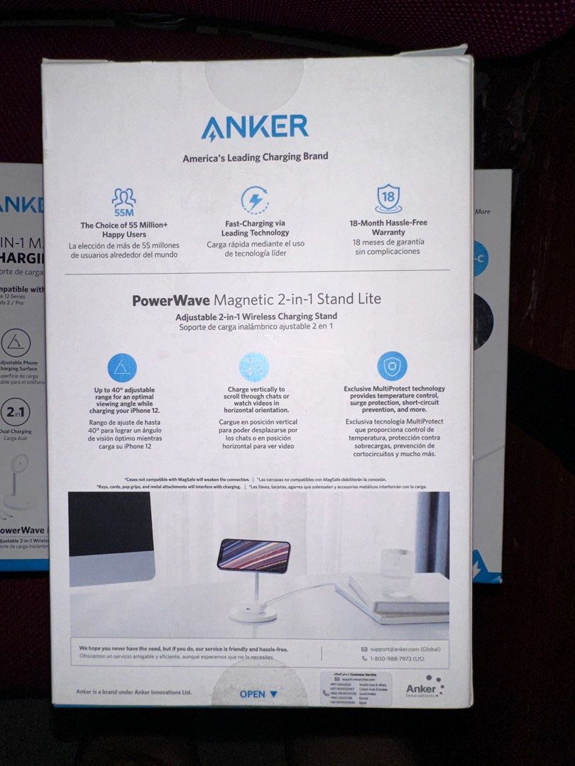ANKER PowerWave 2-in-1 Magsafe Charger Stand, Mobile Phones & Gadgets ...