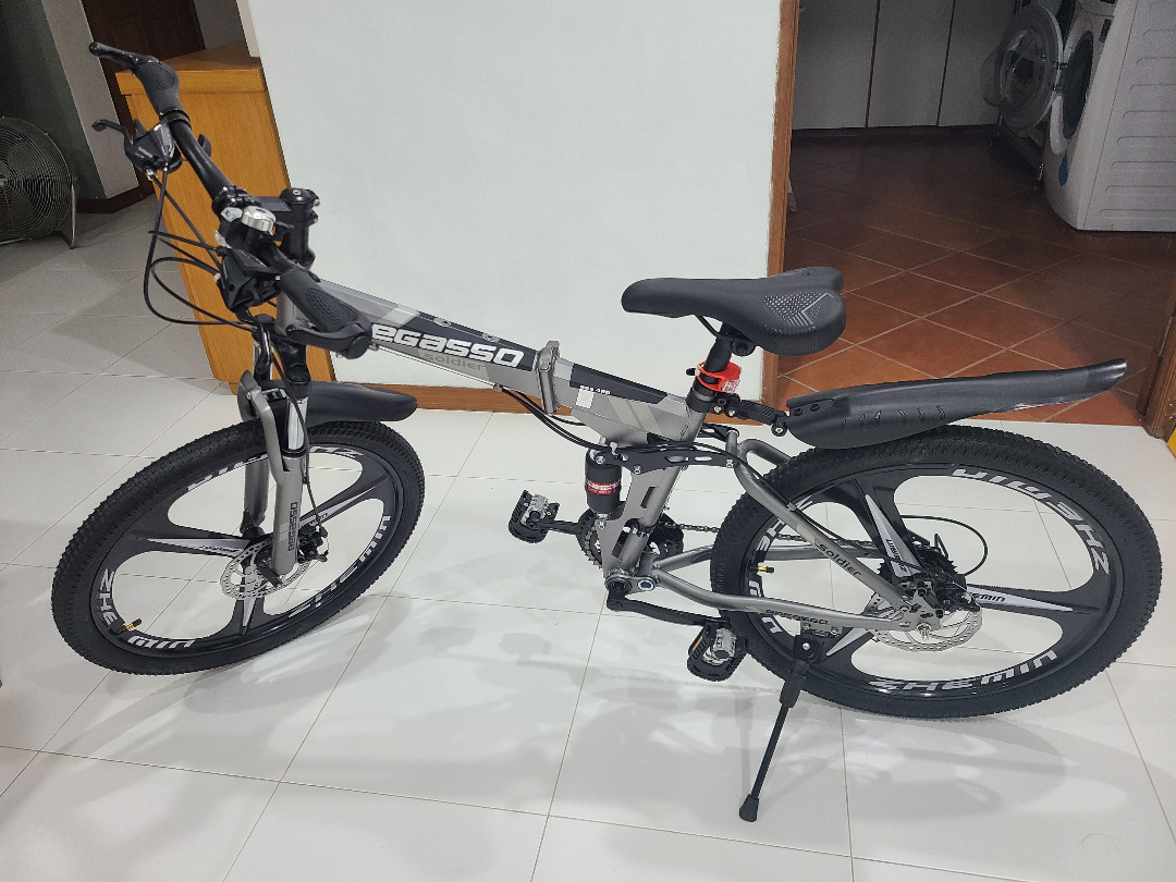 Authentic Begasso Foldable Mountain Bicycle with Disc Brake SHIMANO 21 ...